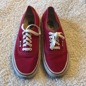 Vans | Shoes | Vans Classic Red Canvas Sneakers M 7 W 85 | Poshmark